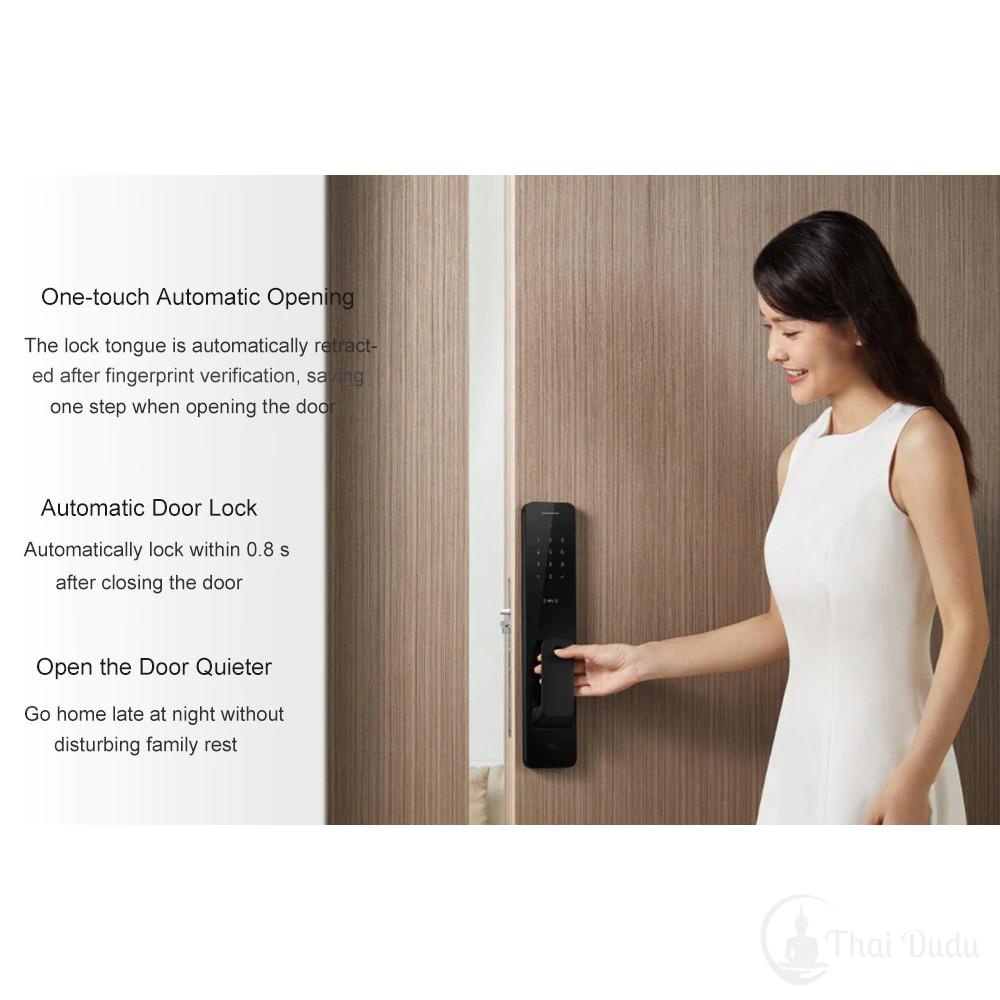 กลอนล็อคประตู ที่ล็อคประตู อัจฉริยะ XIAOMI MIJIA MI SMART DOOR LOCK PUSH PULL FULLY AUTOMATIC ...