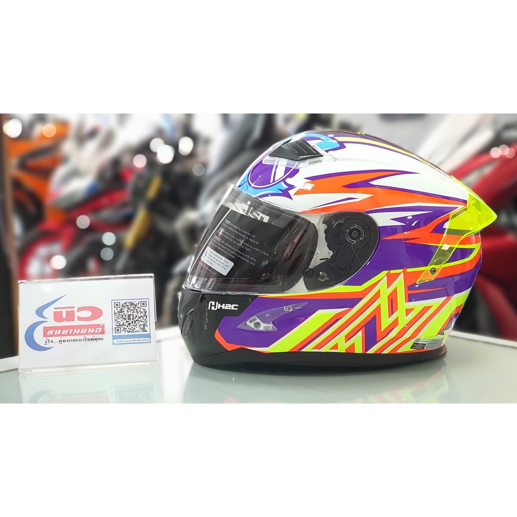 หมวกกันน็อค [แท้] Honda H2C Helmet Full Face Series - INCUBUS (GRN ...