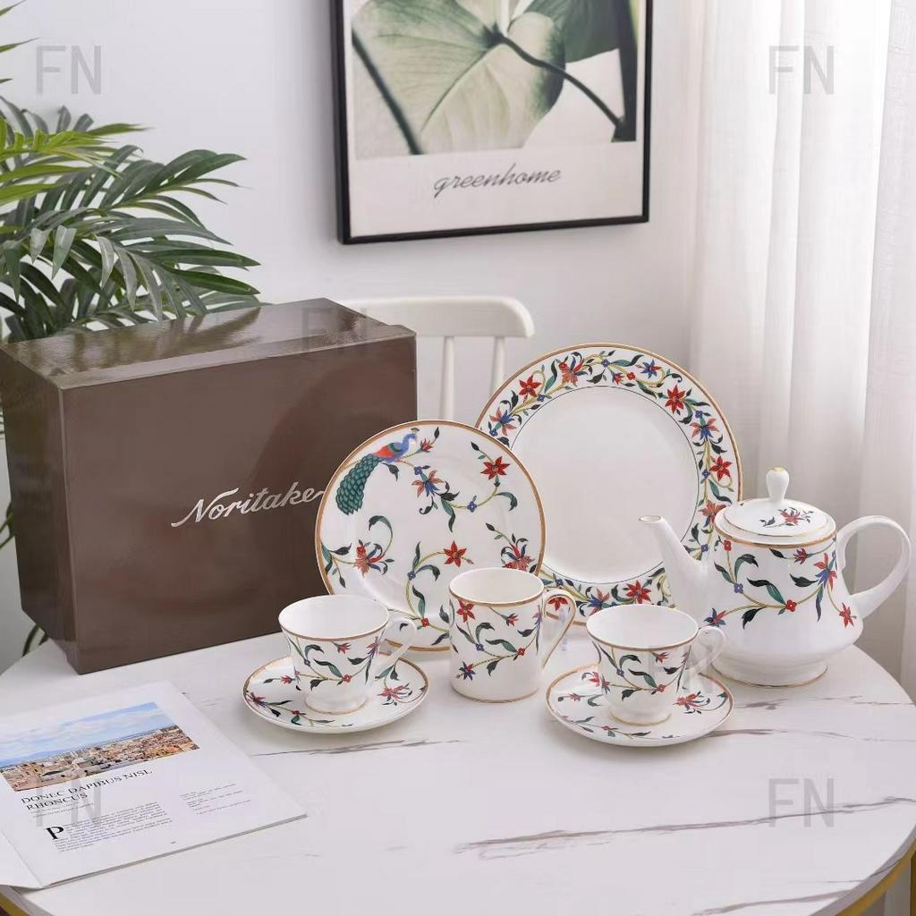 Noritake BOUNTIFUL GARDN Peacock Garden household light luxury ...