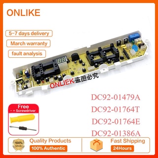 บอร์บหลักสําหรับเครื่องซักผ้า Samsung DC92-01386A DC92-01764T / E DC92 ...