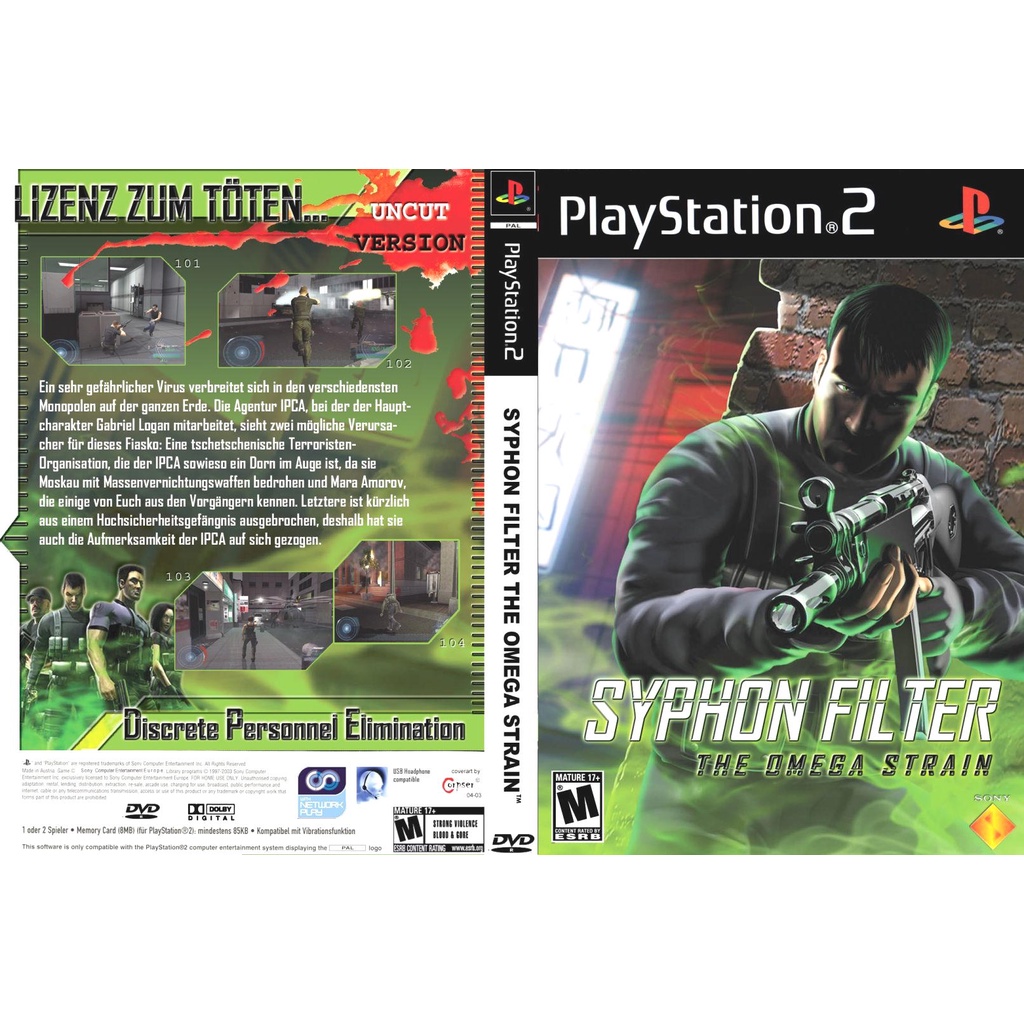 แผ่นเกมส์ PS2 Syphon Filter The Omega Strain คุณภาพ ส่งไว (DVD ...