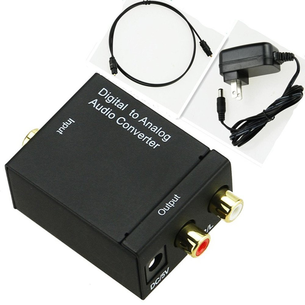 ตัวแปลงCoaxial Optical to AV / Digital to Analog (สีดำ) | Shopee Thailand