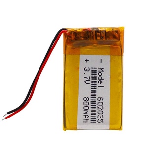 3.7v 602035 800mAh Lithium li ion polymer Rechargeable Battery 602035 ...