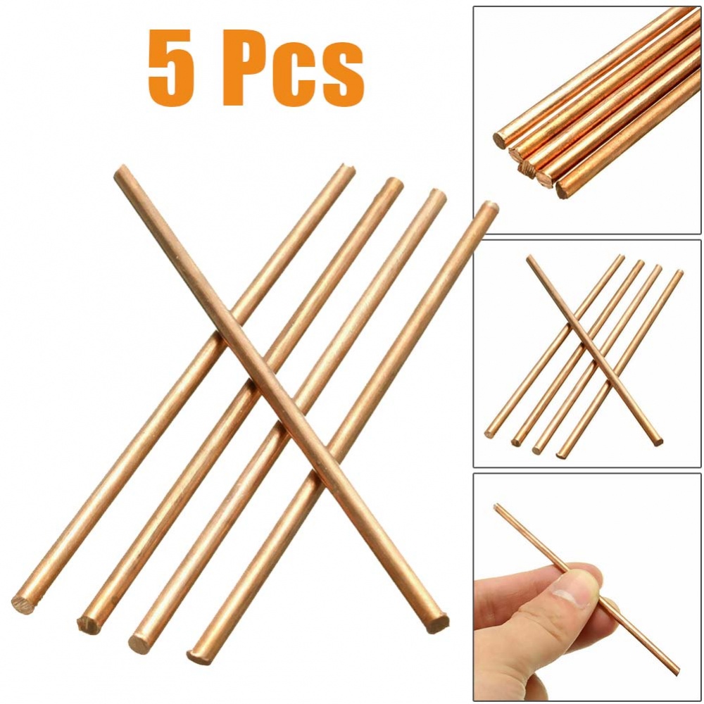 【In stock】Copper Rod 100mm Length 4mm Diameter 5 Pcs 99.9% Copper Metal ...