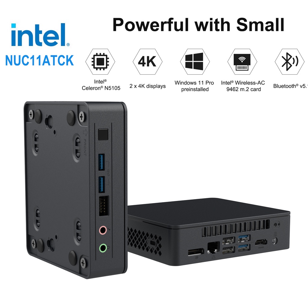 MINI PC Intel Nuc11 ATKC4 Atlas Canyon Intel 11th Celeron N5105 ...