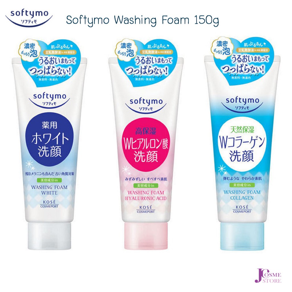 Kose Softymo Washing Foam 150g ซอฟติโม วอชชิ่ง โฟม โฟมล้างหน้า | Shopee Thailand