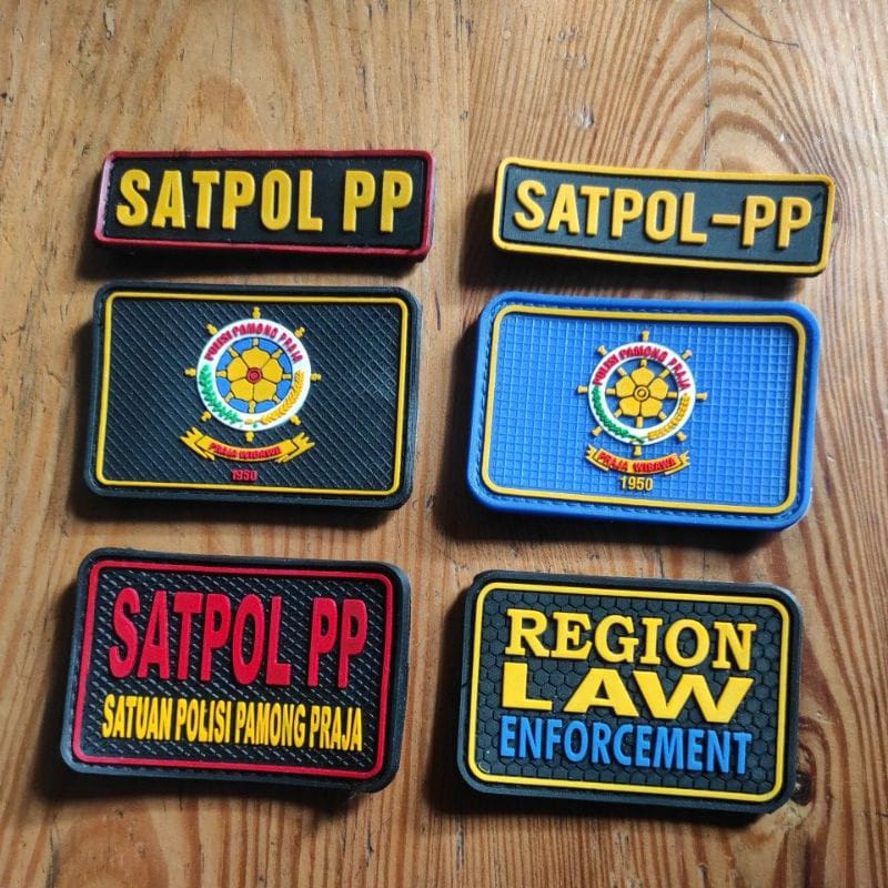 แผ่นยางโลโก้ Satpol PP | Shopee Thailand