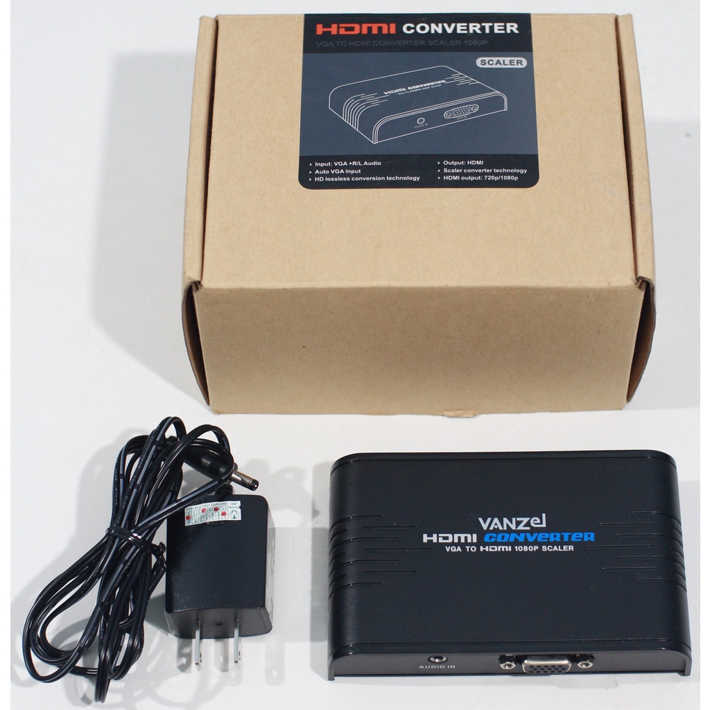 VGA TO HDMI 1080P SCALER WITH AUDIO ยี่ห้อ VANZEL รุ่น LC-V2H | Shopee ...