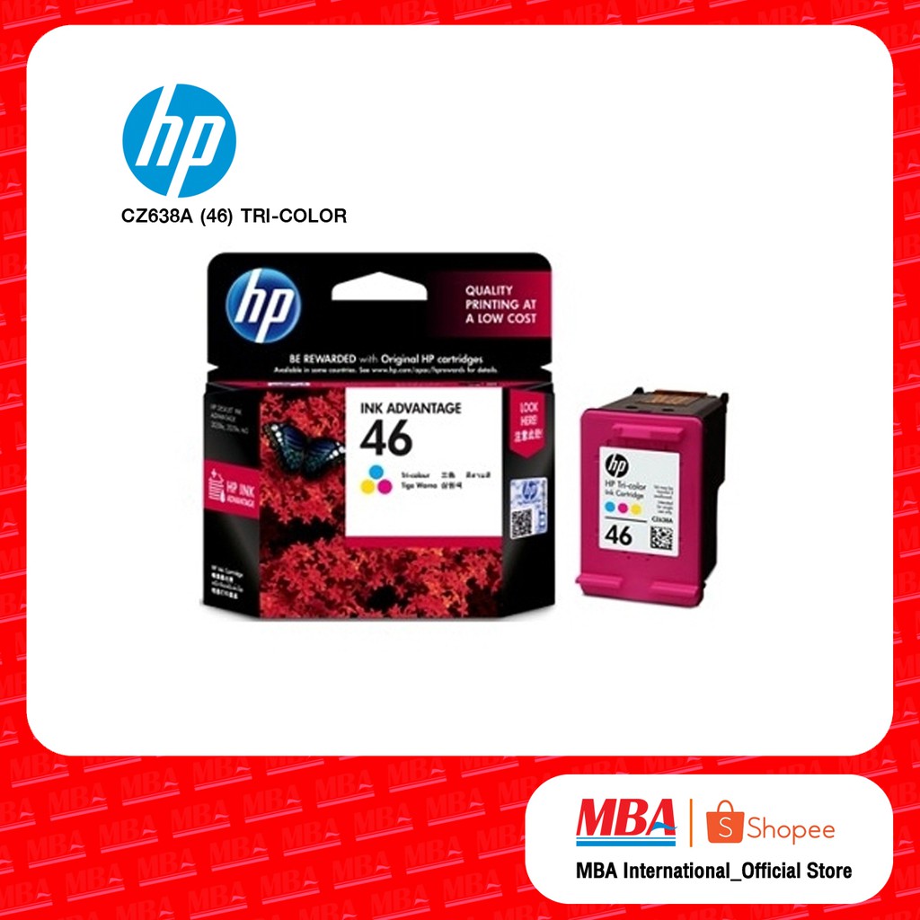 HP Ink CZ638A (46) TRI-COLOR | Shopee Thailand