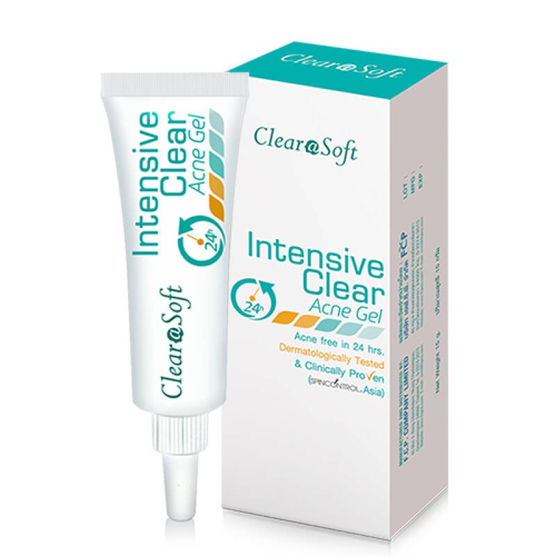 Clearasoft Intensive Clear Acne Gel 5 ml | Shopee Thailand