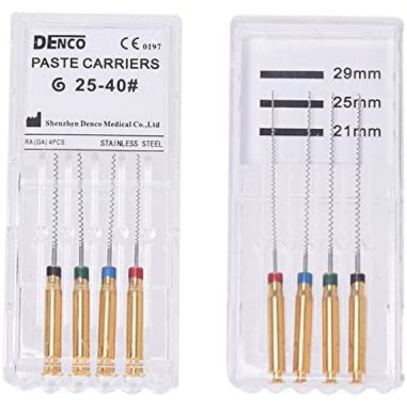 4 pieces Dental Endodontic Paste Carrier (#25-40) for Root Canal ...