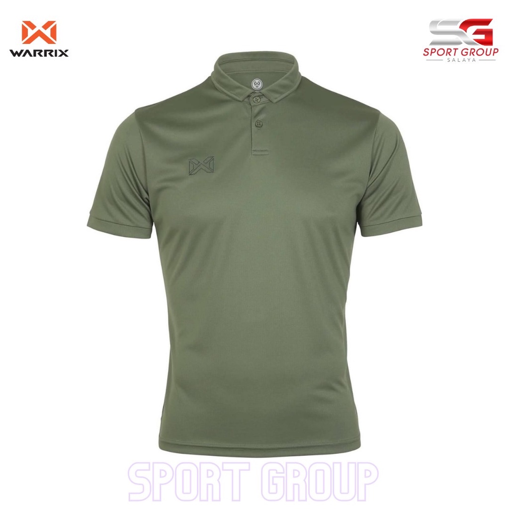 WARRIX เสื้อโปโลวอริกซ์ แขนสั้น รุ่น PIQUE II เสื้อวาริกซ์ WA-222PLACL31 | Shopee Thailand