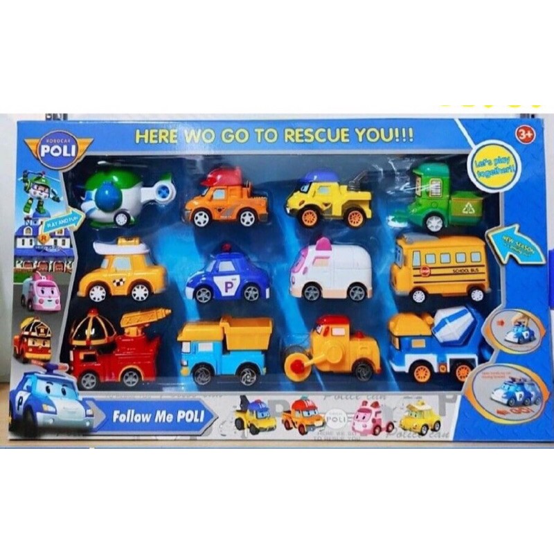รถโพลี่ poli 12 คัน มีลาน ถอยหลังปล่อยแล้ววิ่ง มาใหม่ค่าาาาา uim ...