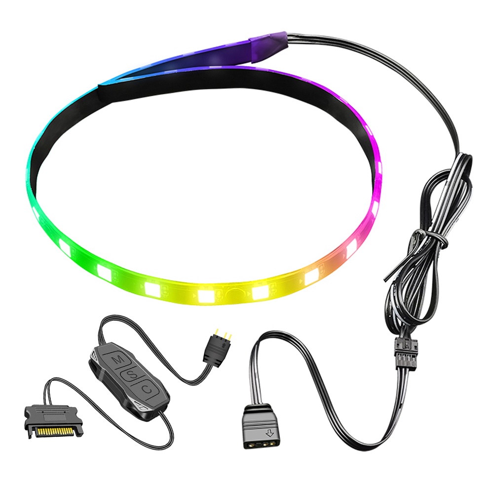 Coolmoon CM-LS40 5V ARGB PC เคสไฟ LED SATA 3PIN โคมไฟ RGB คอมพิวเตอร์ ...