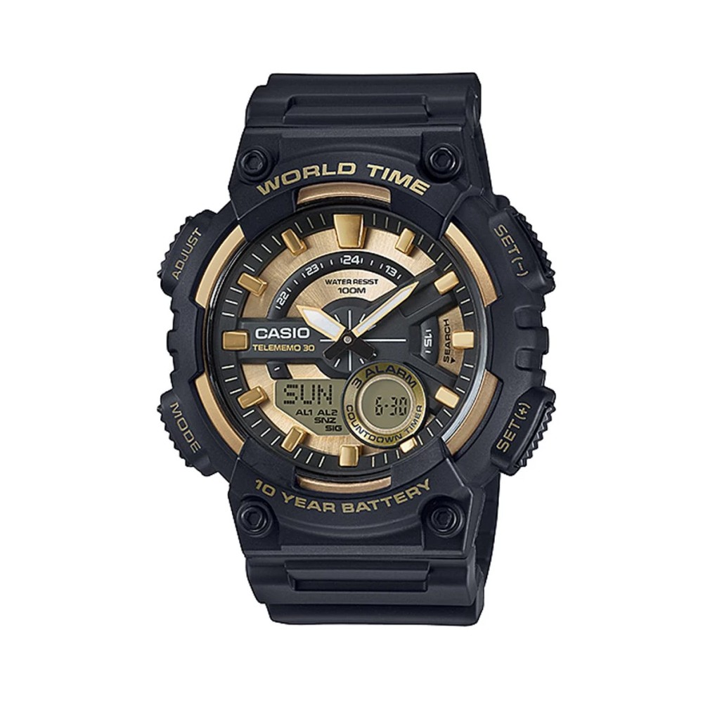 Casio Sport นาฬิกาข้อม้อมือผู้ชายสายเรซิ่น รุ่น AEQ-110,AEQ-110BW,AEQ ...