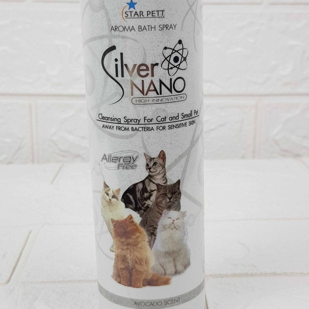Siler nano Cleansing Spray For Cat and Small pet โฟมทำความสะอาด กำจัด ...