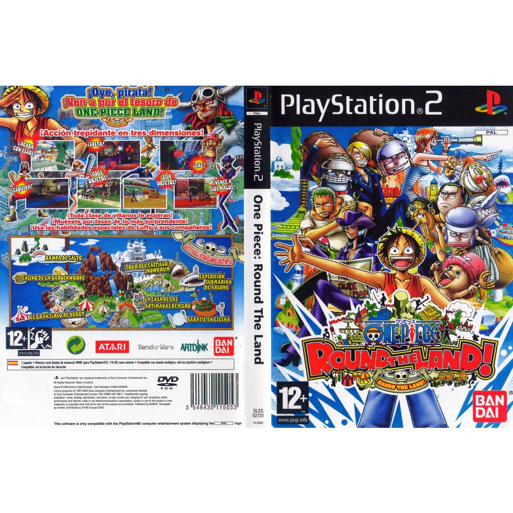 แผ่นเกมส์ PS2 One Piece Round the Land คุณภาพ ส่งไว (DVD) | Shopee Thailand