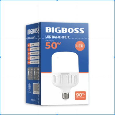 หลอดไฟ LED Bigboss 50 W 60 w แสงขาว Light หลอดไฟ LED ขั้วE2 หลอดไฟขั้ว E27 50W แสงขาว | Shopee ...