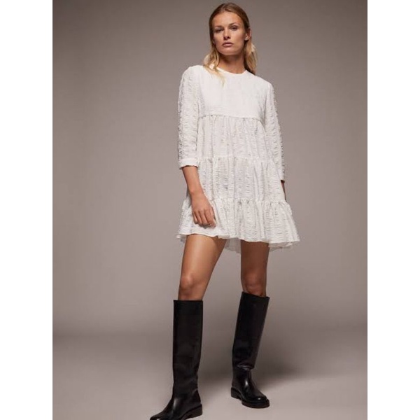 Zara Mini Dress มือสอง ของแท้ (used) | Shopee Thailand