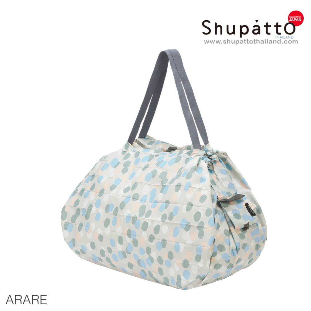 Shupatto รุ่น Tote ขนาด L สี Arare - green/gray กระเป๋าผ้า นำเข้าจากญี่ปุ่น โดยตัวแทนอย่างเป็น ...