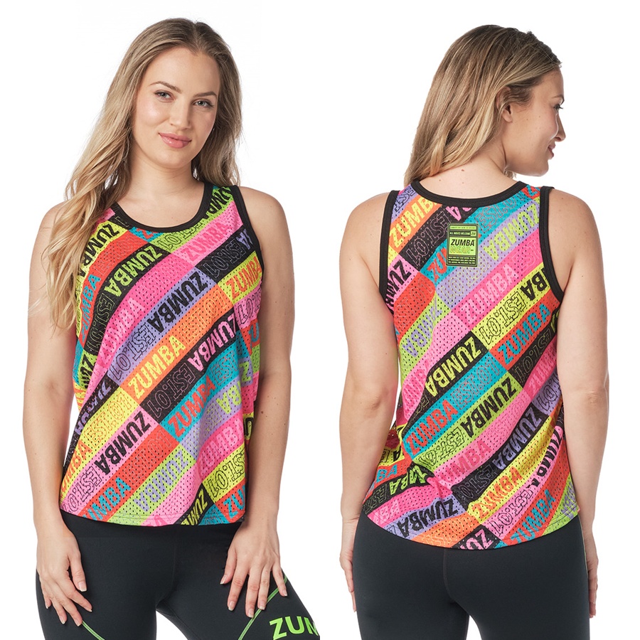Zumba Printed Mesh Tank (เสื้อกล้ามออกกำลังกายซุมบ้า) | Shopee Thailand