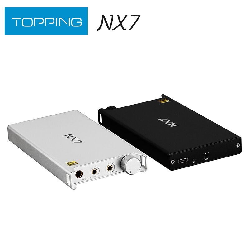 TOPPING NX7 Portable NFCA Headphone Amplifier 1400mW Output Power with 3.5mm 4.4mm Port 20H ...
