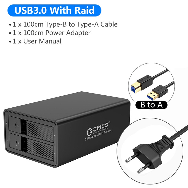 3c Digital ORICO 95 Series RAID 2/4/5 Bay 3.5 USB3.0 HDD Docking Station รองรับโหมด RAID ...