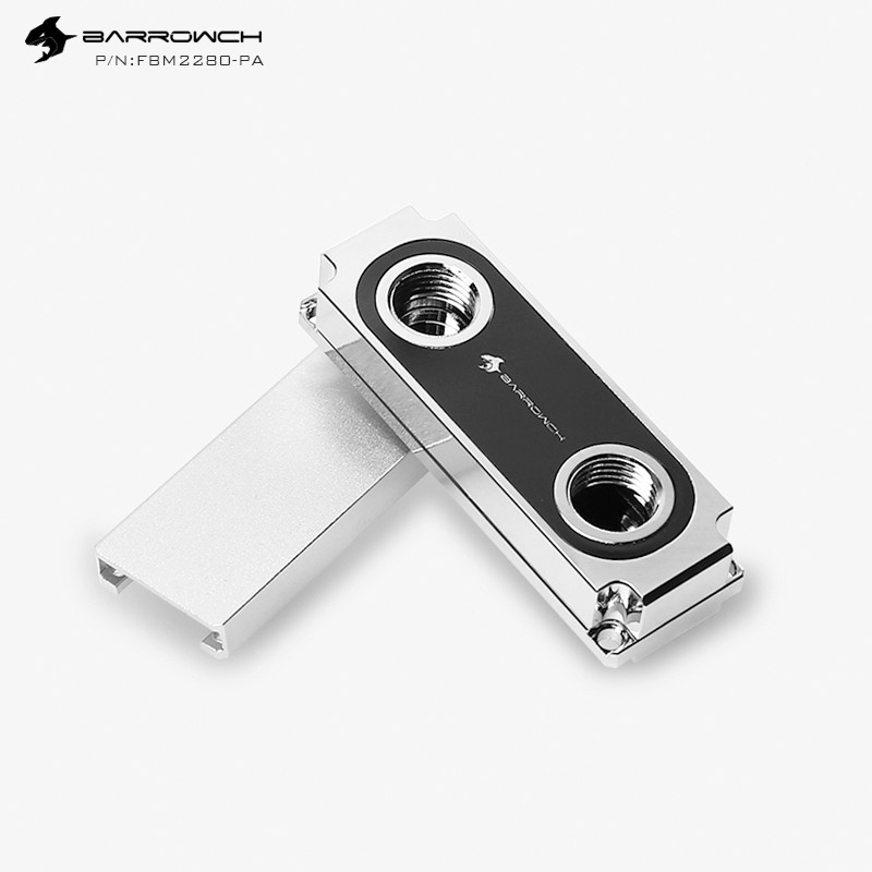 Barrowch M.2 Hard disk Water Block Brass Edition Silvery (บล็อกระบาย ...
