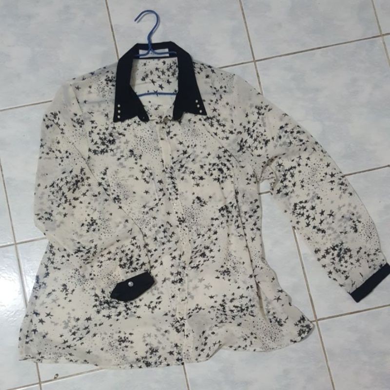 เสื้อชีฟองจากร้าน ploypoint sasima shop ใส่ 1 ครั้ง อก 40 | Shopee Thailand