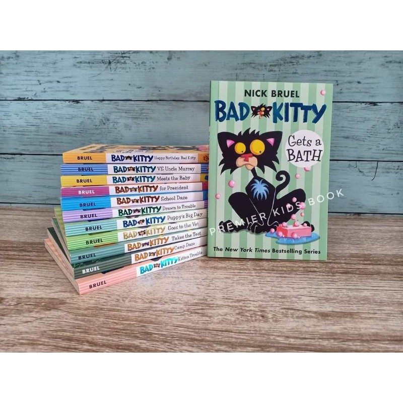 (New)Bad Kitty : Comic Chapter Books set 12 books by Nick Bruel ...