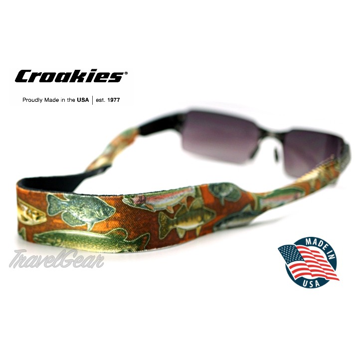 สายคล้องแว่นตา Croakies XL Print รุ่น Sport Brown | Shopee Thailand