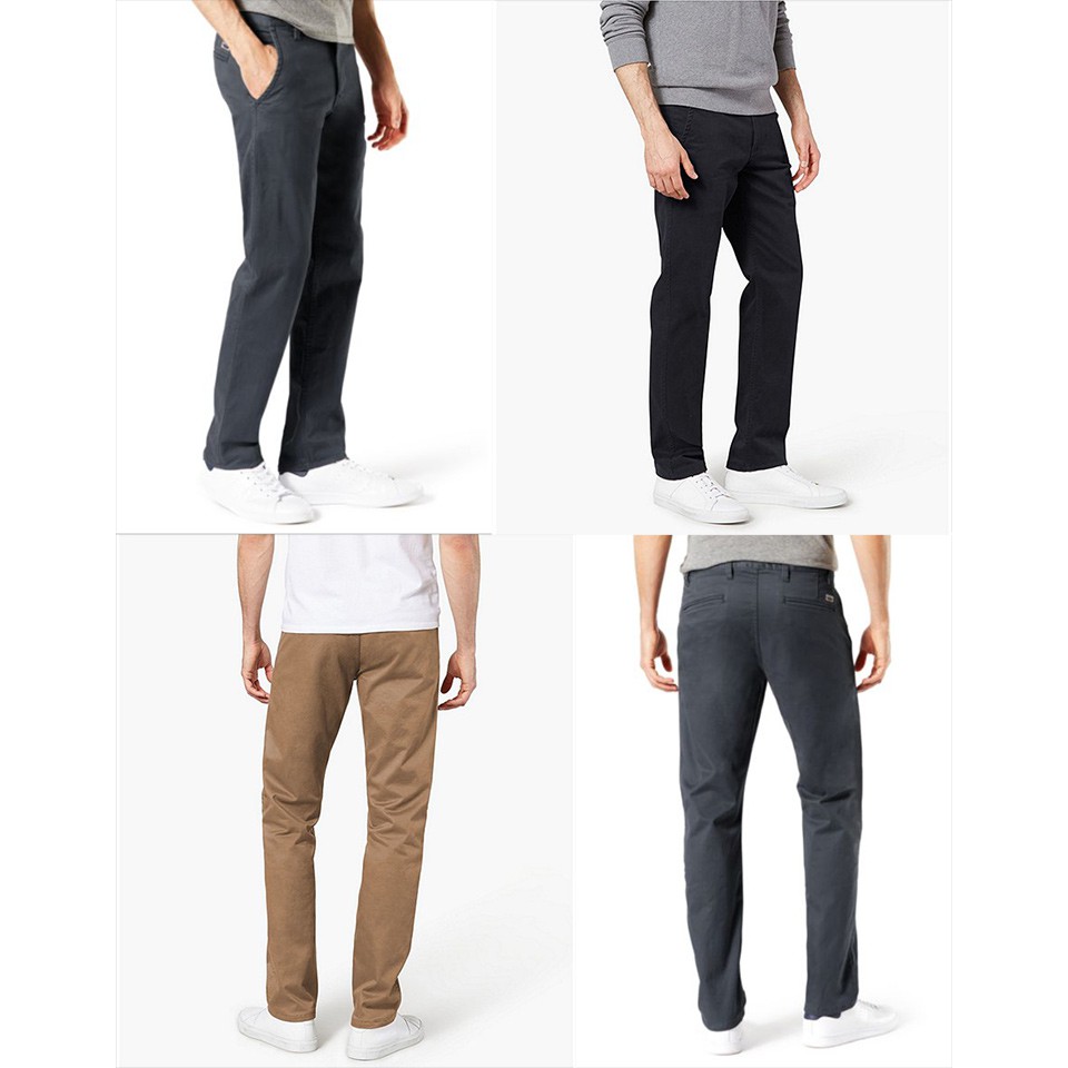DOCKERS Alpha Khaki Smart Line All Season Tech Slim Tapered | Shopee ...