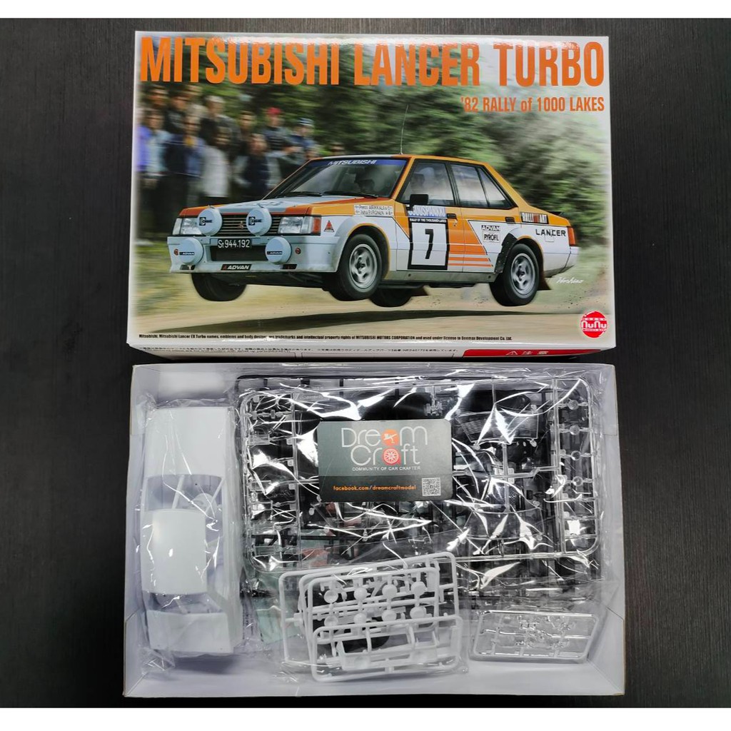 NUNU 1/24 MITSUBISHI LANCER TURBO '82 RALLY THE 1000 LAKES (โมเดลรถยนต์ ...
