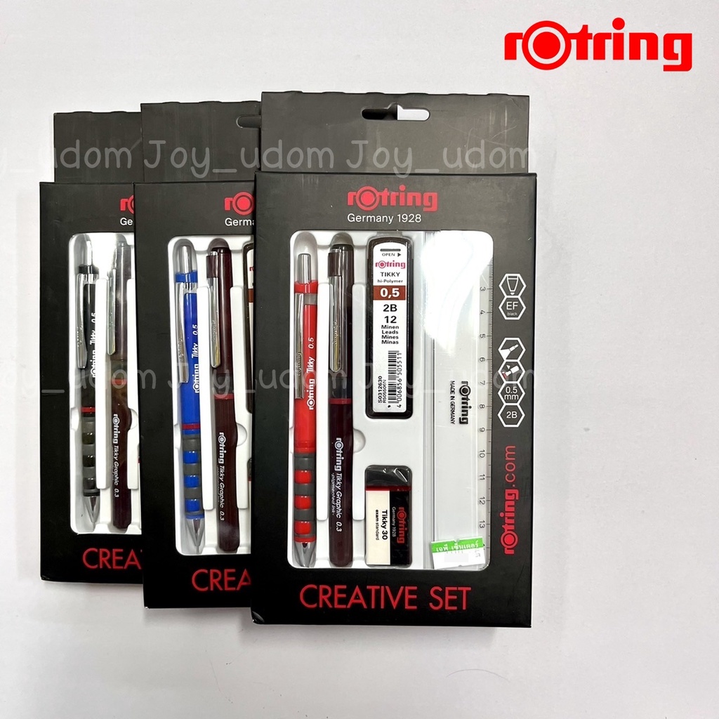 ชุดดินสอกด เเละปากกา ยี่ห้อ rOtring รุ่น Creative set คละสีให้ | Shopee ...