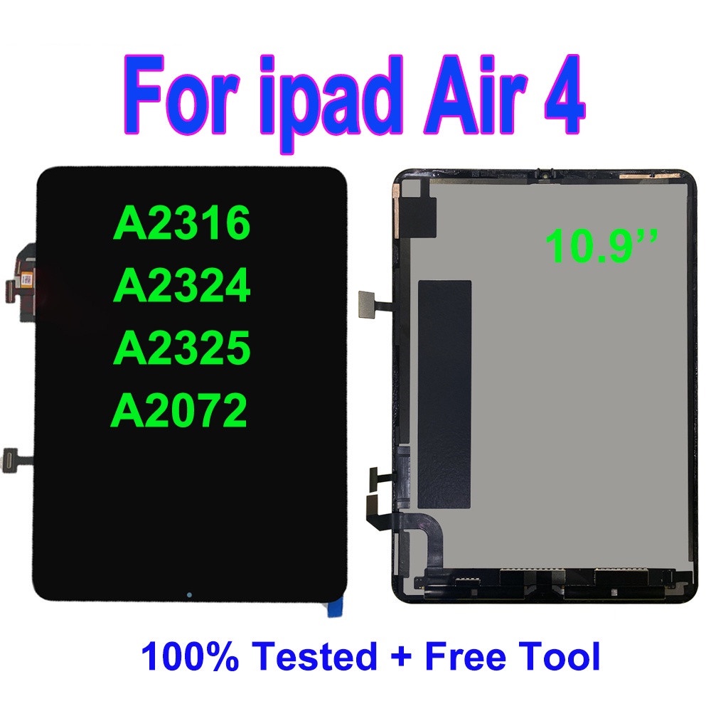 หน้าจอสัมผัส LCD 10.9 นิ้ว แบบเปลี่ยน สําหรับ IPad Air 4 Air 4 4th Gen ...