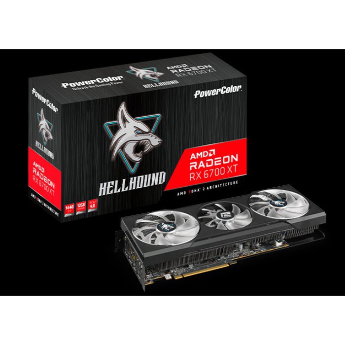 POWER COLOR Radeon RX 6700 XT Hellhound | Shopee Thailand