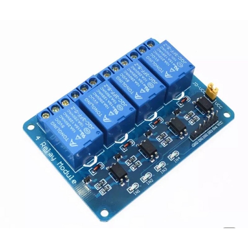 5V 4-Channel Relay โมดูลสำหรับ Arduino ARM PIC AVR DSP อิเล็กทรอนิกส์ ...
