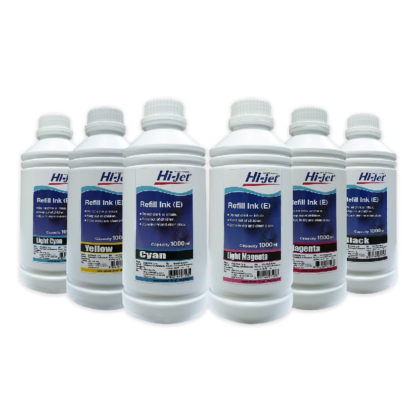 Hi-jet หมึกเติม Inkjet Refill Ink สำหรับแบรนด์ Epson (เอปสัน) 1000 ml ...
