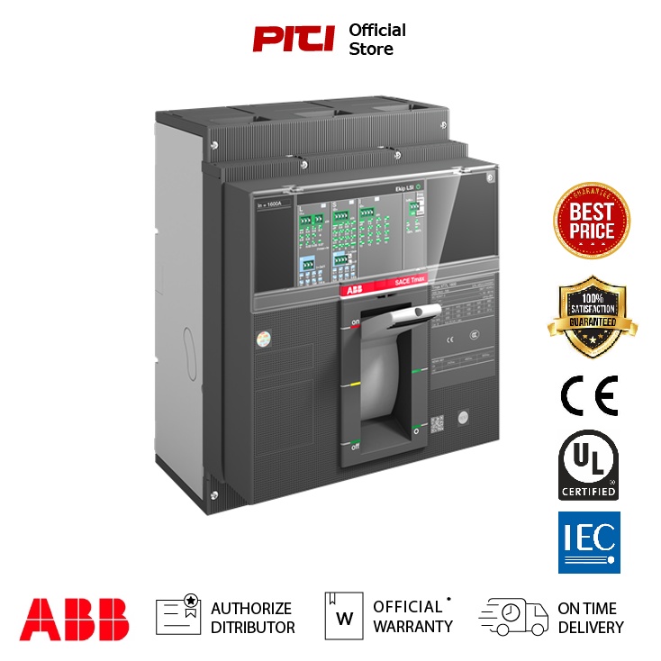 ABB XT7S 1000 Ekip Dip LS/I In=1000A 3p 50kA, (MCCB) Tmax XT Breaker # 1SDA100827R1 | Shopee ...