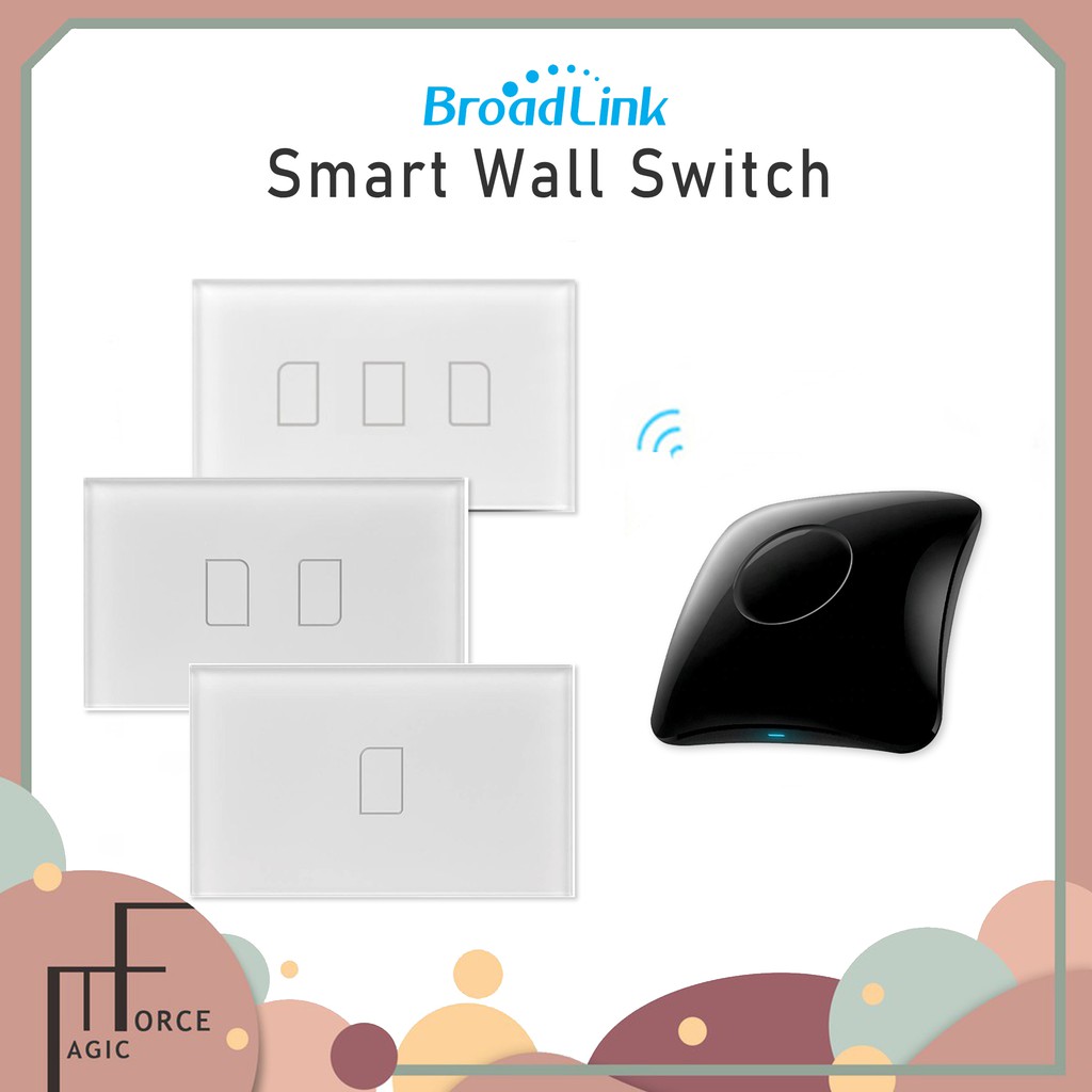 สวิตซ์ไฟ Broadlink TC2 US Standard 1/2/3 gang, mobile Remote wall wifi Switch ไม่จำเป็นต้องใช้ ...