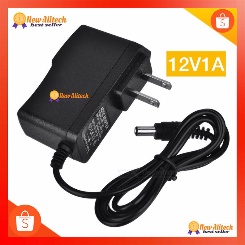 Adapter Converter 12V 1A Power Supply EU/US Plug DC 5.5mm X 2.1mm For ...