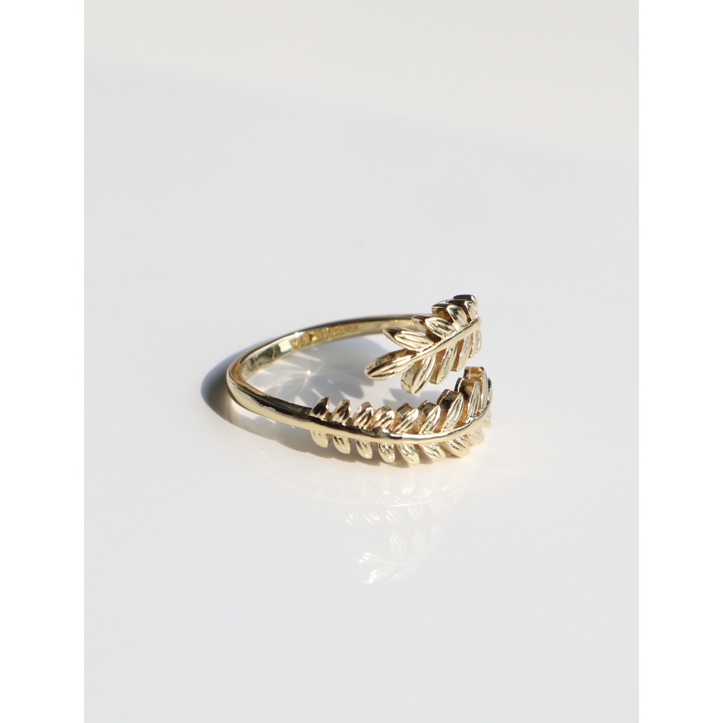 แหวน ivowly-Laurel ring แหวนใบมะกอกสามารถปรับขนาดได้ (กรอกโค้ด: AP4WZ ลด 65.-) | Shopee Thailand