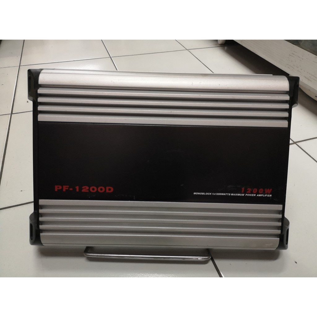 แอมป์รถยนต์ PF-1200D Monoblock 1200Wวัตต์เต็ม คลาสดีขับซับแรงเบสแน่นๆ ...