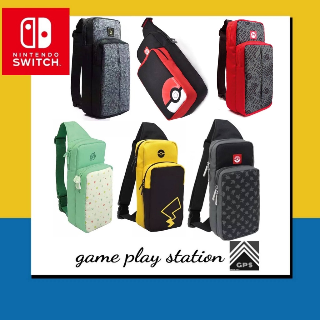 nintendo switch go pack hori ( กระเป๋าสะพายข้าง แบบผ้า ) | Shopee Thailand
