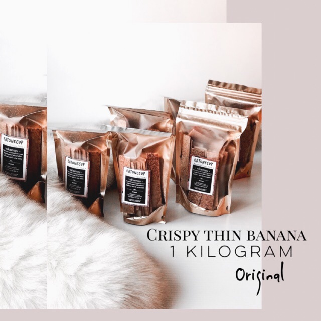 กล้วยกรอบออริจินัล 1กิโล 100g X 10 ห่อ | Shopee Thailand