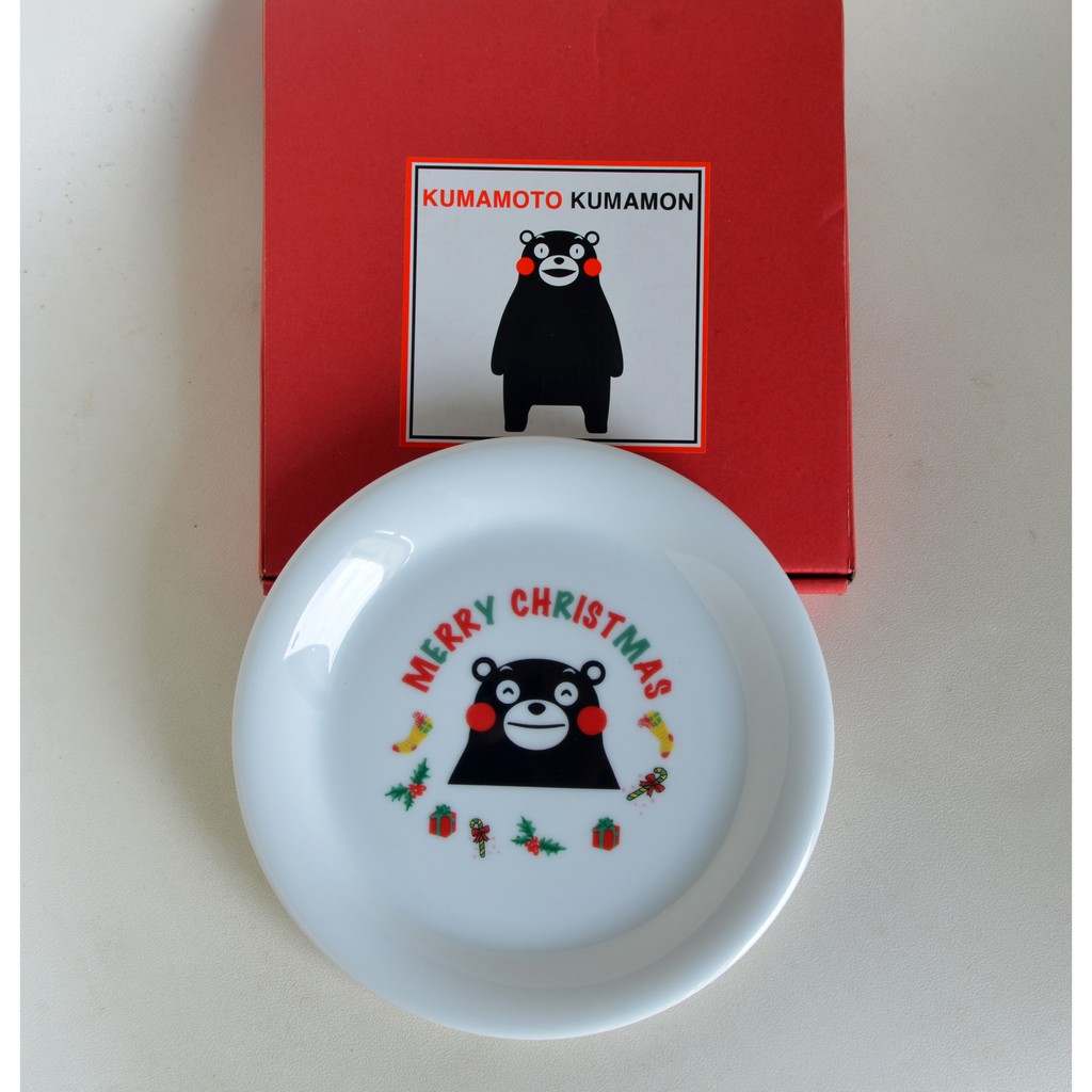 จานเซรามิคส์ ใส่ขนม ลายคุมะมง Kumamon - Merry Christmas พร้อมกล่อง งาน ...
