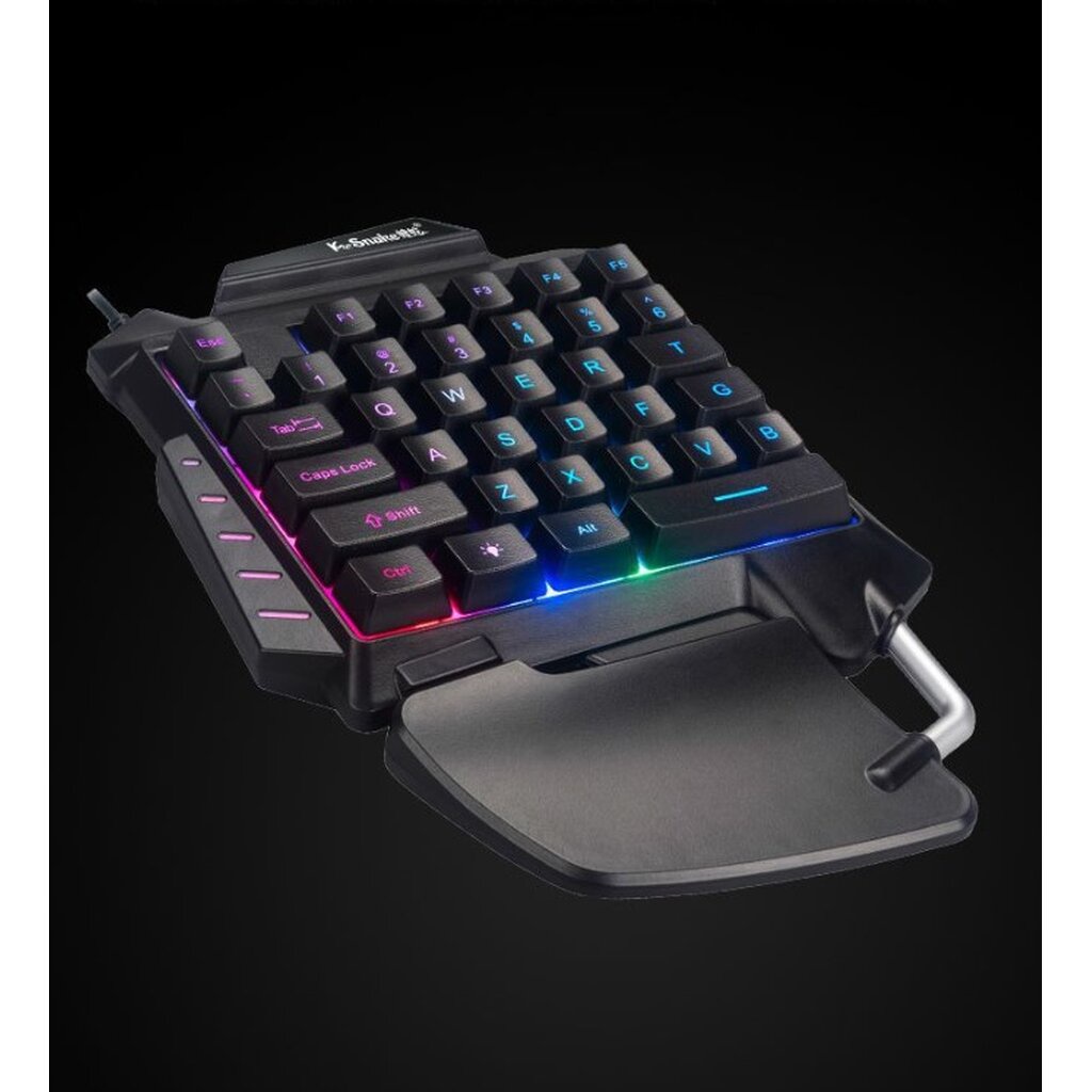 คีย์บอร์ด เกมมิ่ง Keyboard Single-hanadedly gaming G92 ดำ RGB ส่งเร็ว ...