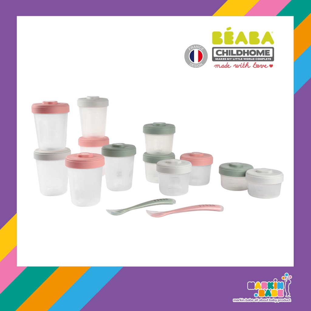 ชุดกระปุกเก็บอาหาร ฝาปิดสูญญากาศ Beaba Expert Meal & Food Storage Pack ...