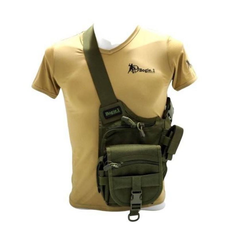 BOGIE.1กระเป๋าสะพายข้างทรงสามเหลี่ยม ผ้าคอร์ดูร่า1000D | Shopee Thailand