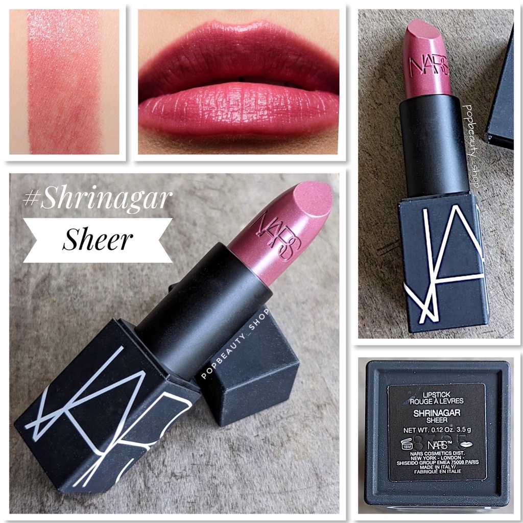 Nars Lipstick #Shrinagar Sheer 3.5g. ( Full Size // No Box ) นาร์ส ...